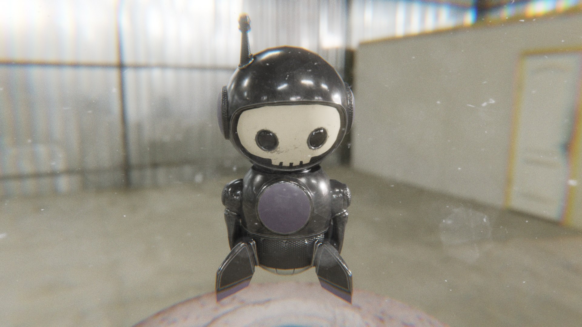 3D Retrobot Skull Version - Technology Mascot - App And Game Ready ...