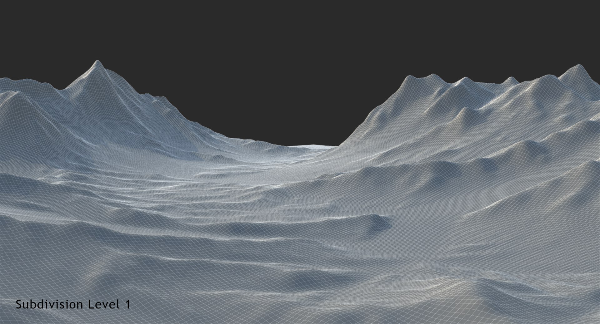 3D Snowy Valley Snow Terrain - TurboSquid 1255031