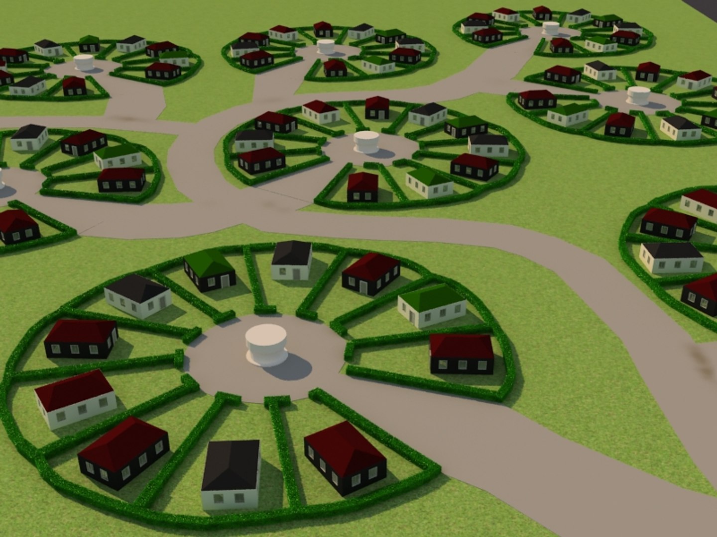 3D Architectural Block City Cityscape Model - TurboSquid 1484317