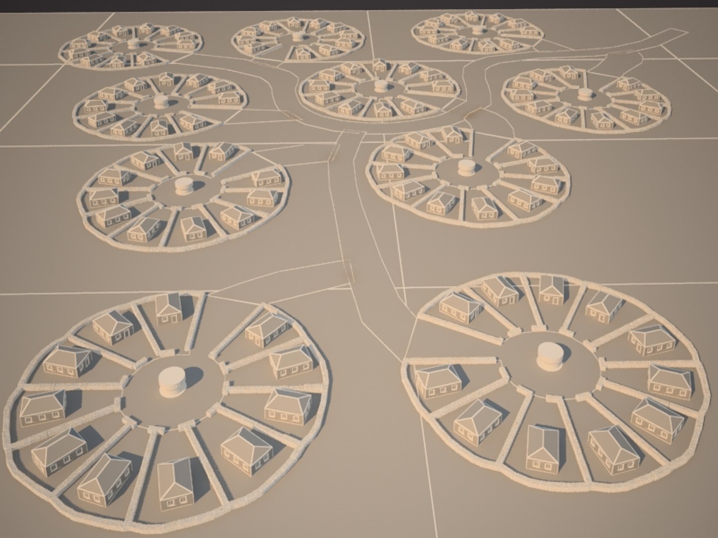 3D Architectural Block City Cityscape Model - TurboSquid 1484317