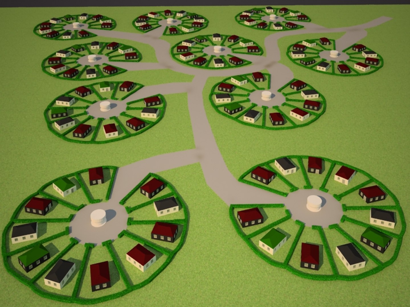 3D Architectural Block City Cityscape Model - TurboSquid 1484317