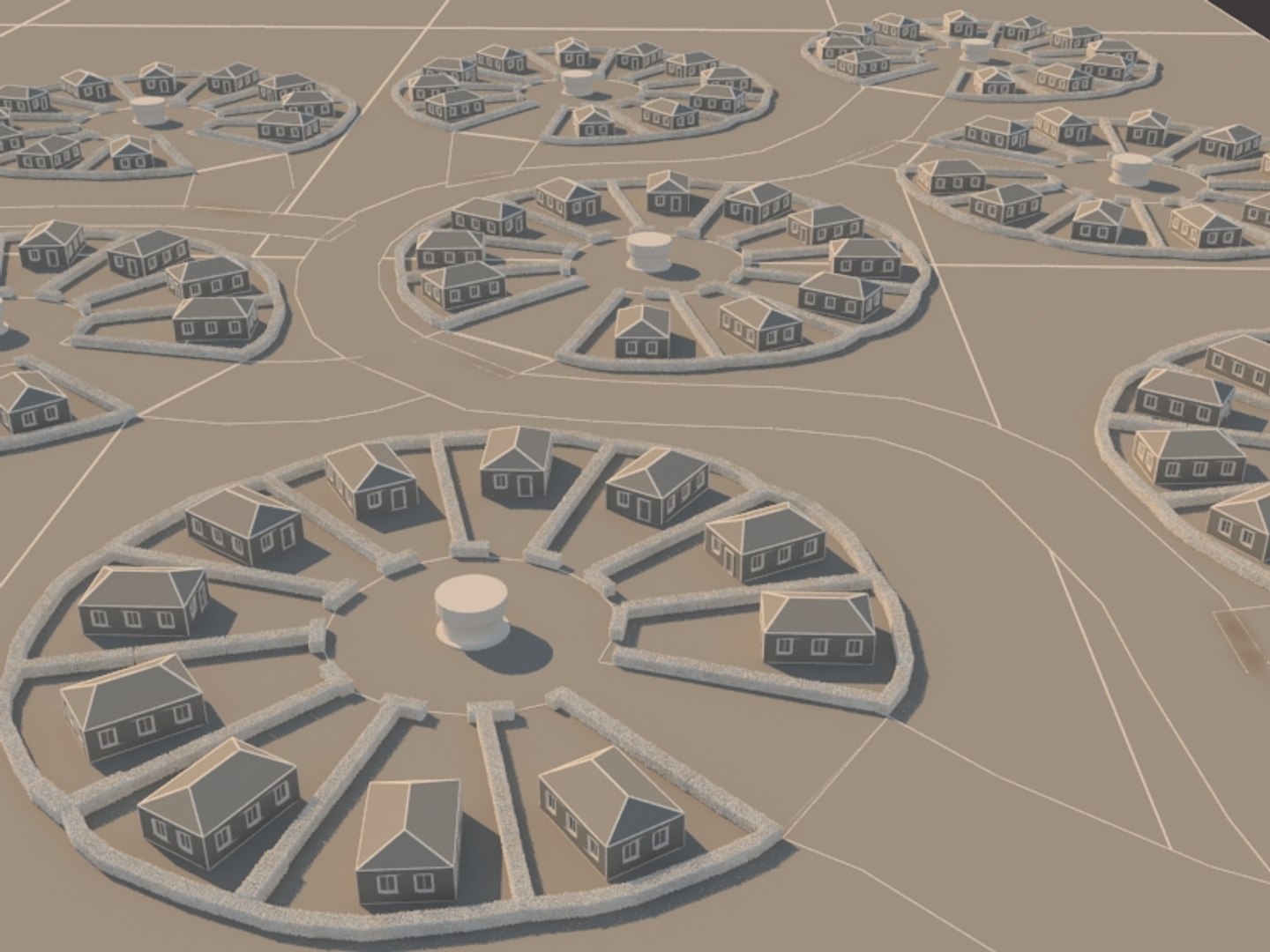 3D Architectural Block City Cityscape Model - TurboSquid 1484317