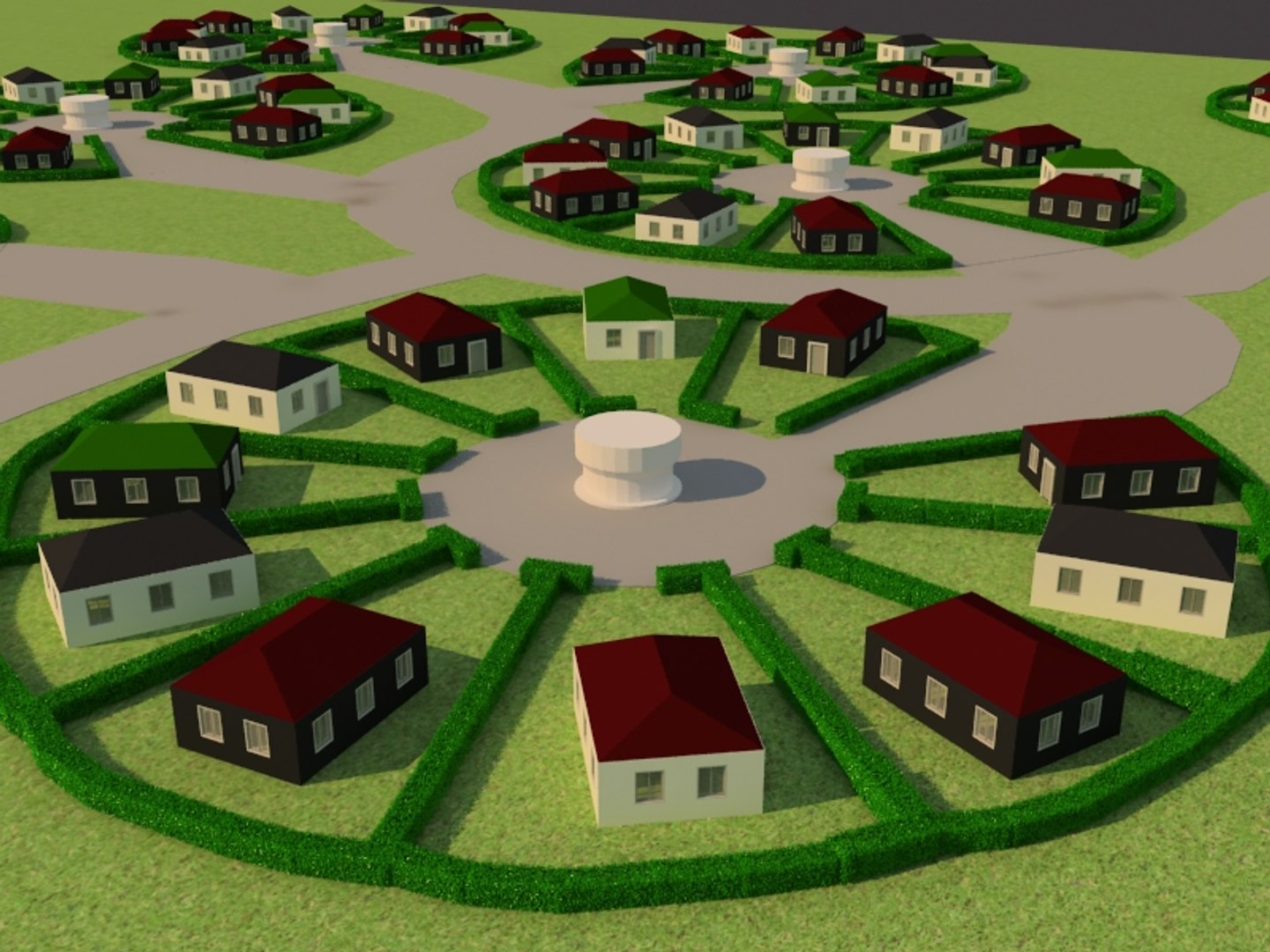 3D Architectural Block City Cityscape Model - TurboSquid 1484317