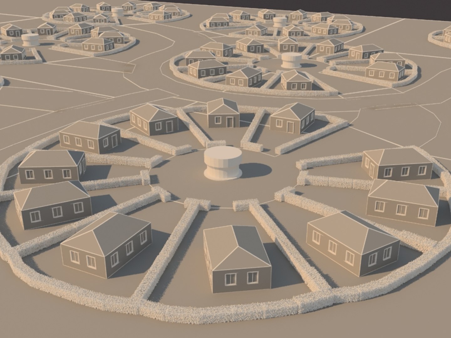 3D Architectural Block City Cityscape Model - TurboSquid 1484317