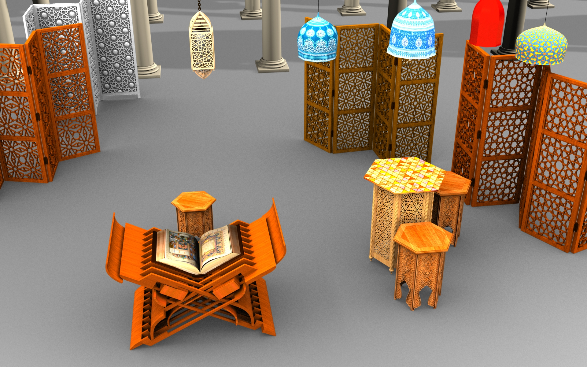 islamic art oriental 3d max