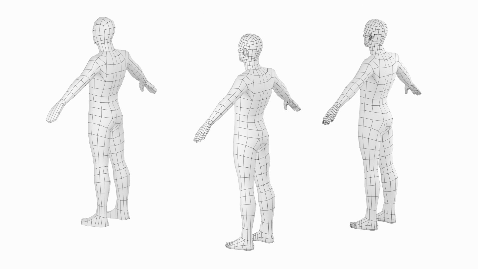 3D Natural Male In A-Pose Base Mesh - TurboSquid 2066459