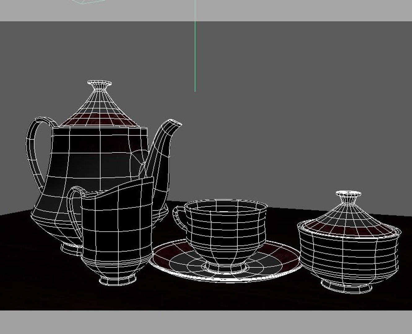 3D tea set - TurboSquid 1640997