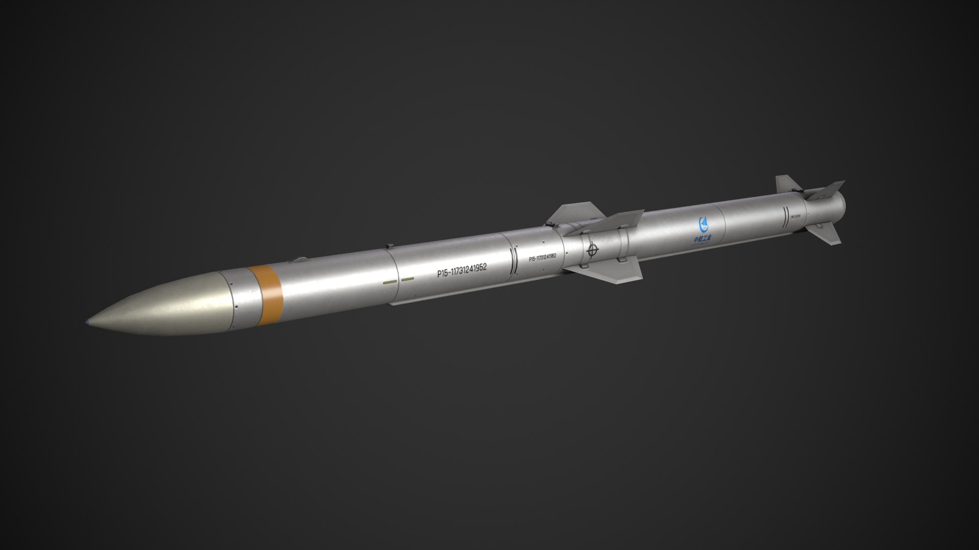 PL-15 AA Missile 3D Model - TurboSquid 2299722