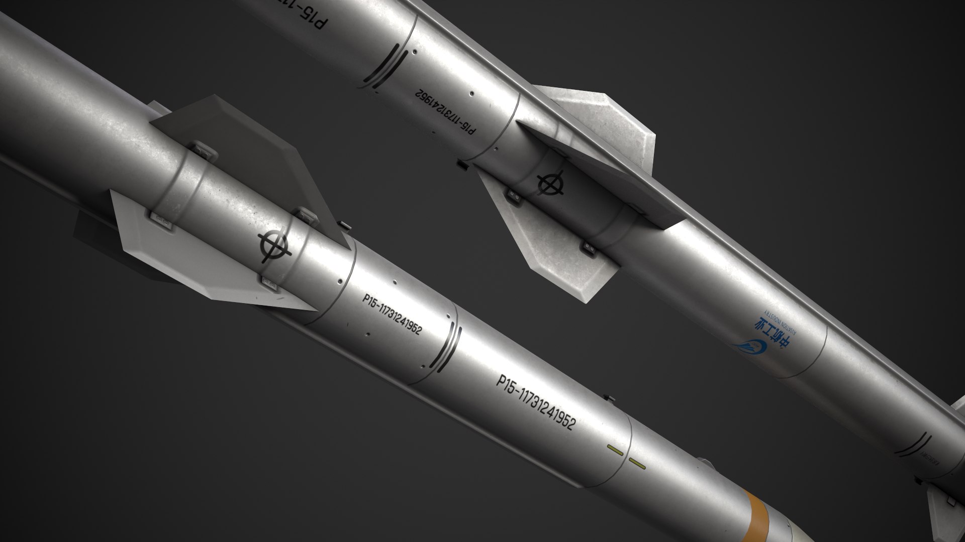 PL-15 AA Missile 3D Model - TurboSquid 2299722