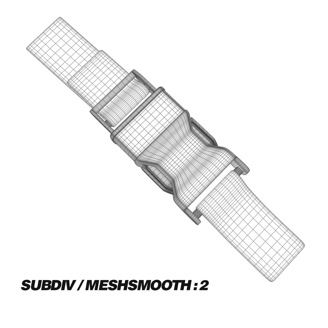 Military Adjustable Buckle Strap 3ds