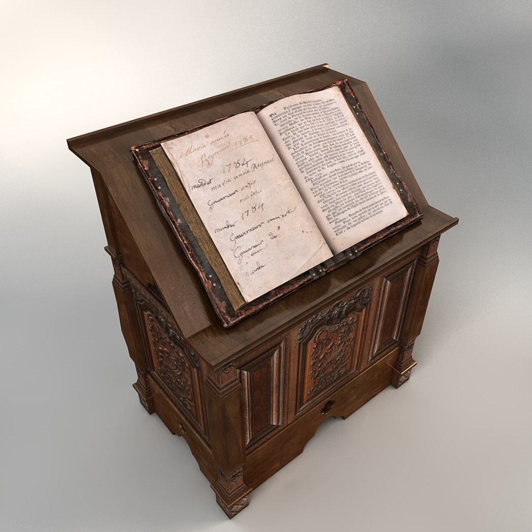 Gothic Book Stand 3D - TurboSquid 1367244