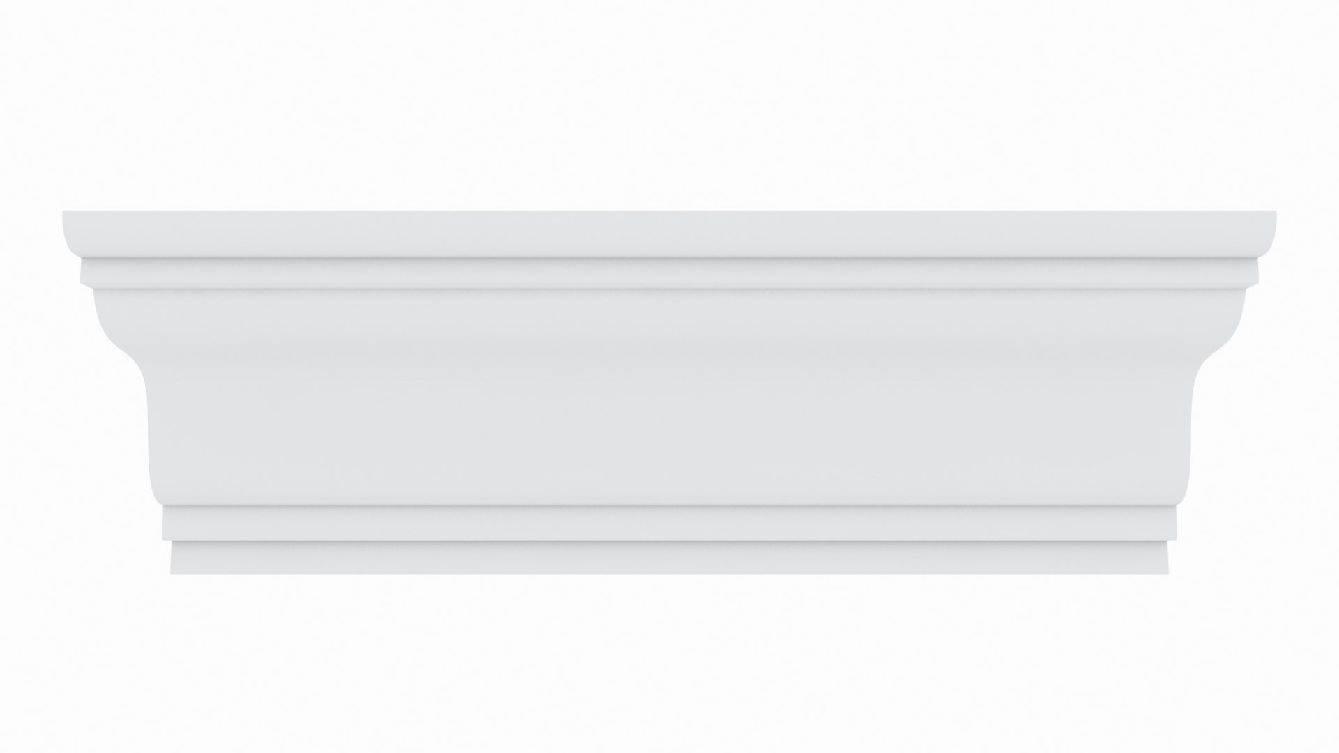 3D Model Cornice 110 Straight - TurboSquid 2027191