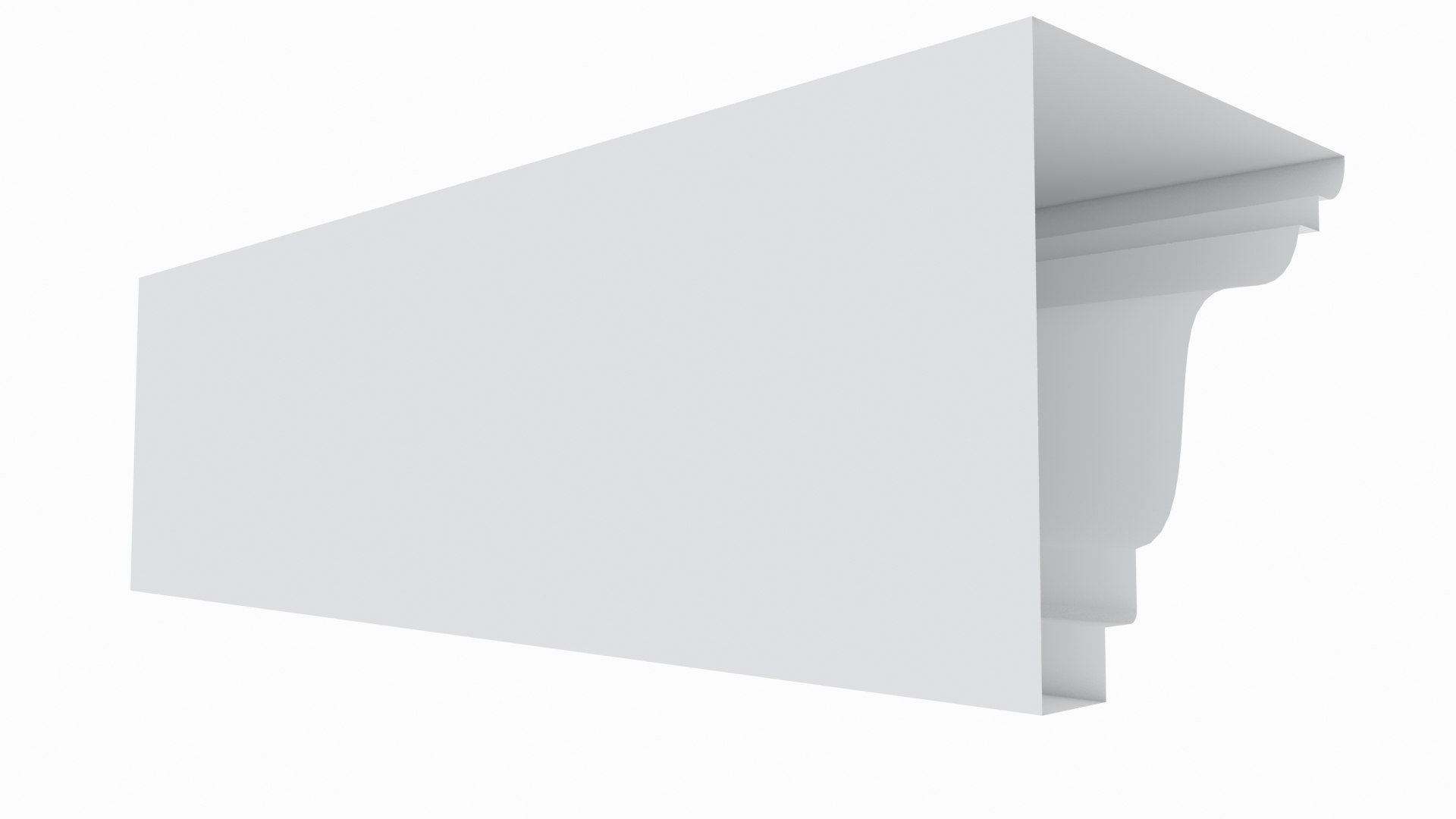 3D Model Cornice 110 Straight - TurboSquid 2027191