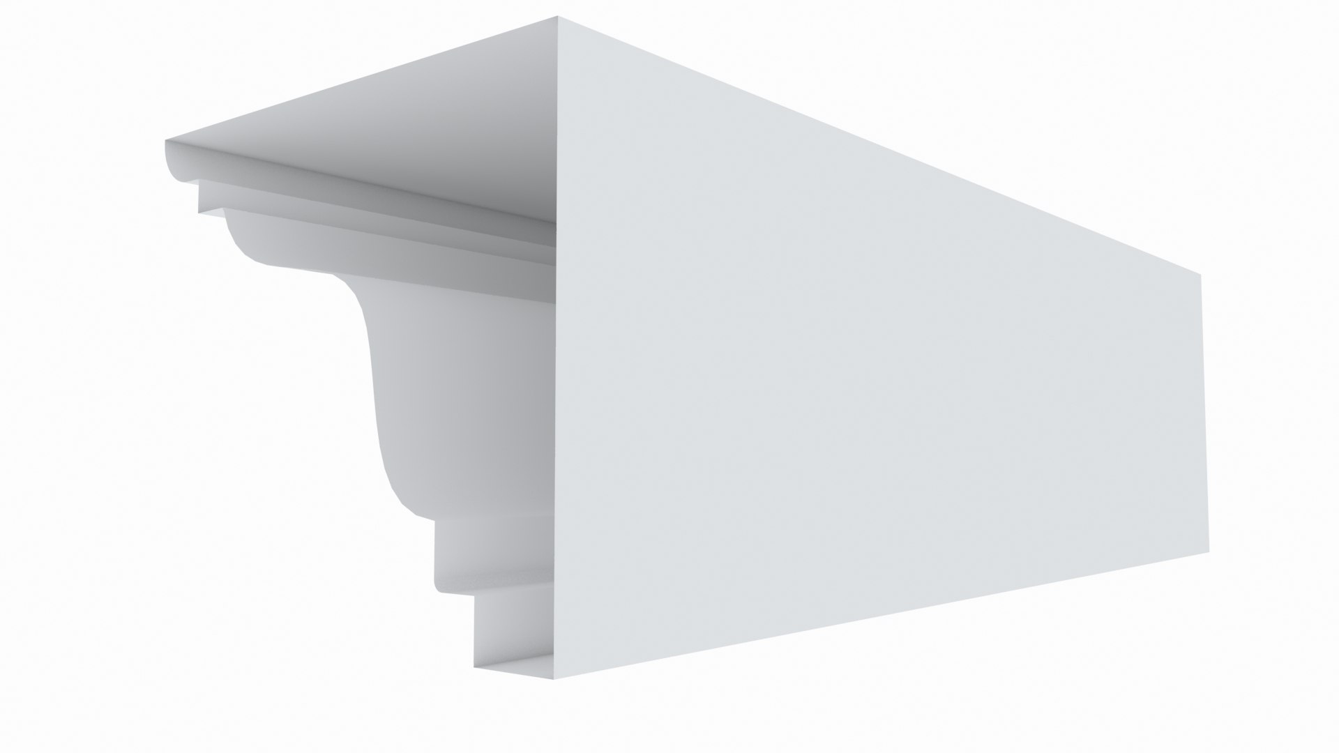 3D Model Cornice 110 Straight - TurboSquid 2027191