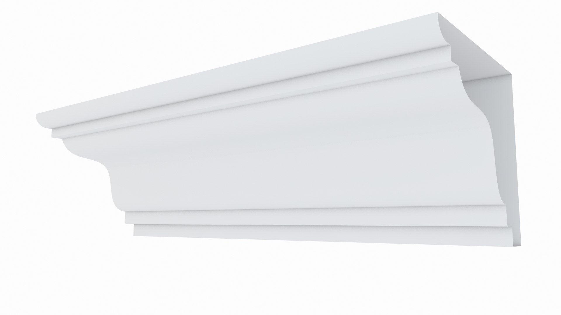 3D Model Cornice 110 Straight - TurboSquid 2027191