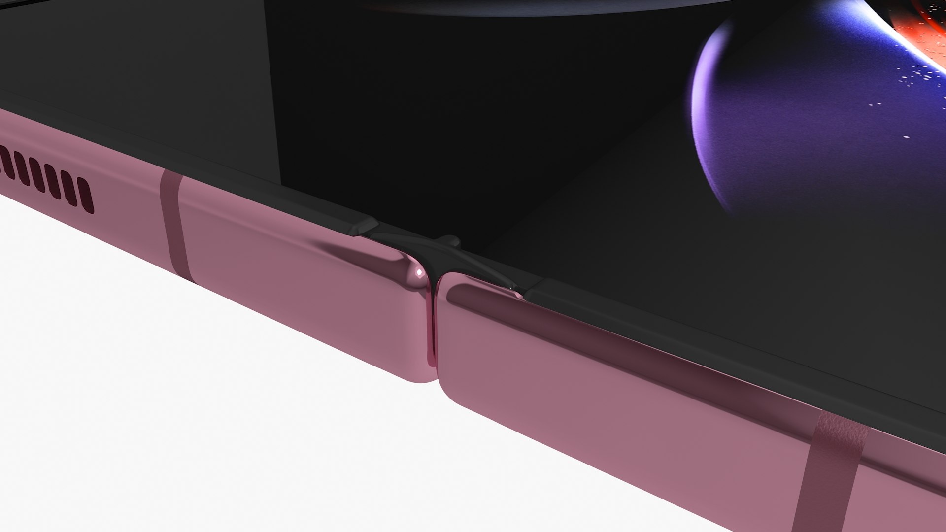 Samsung Galaxy Z Fold 4 Burgundy Animated 3D Model - TurboSquid 1941051