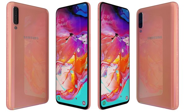 3D samsung galaxy a70 colors - TurboSquid 1397617