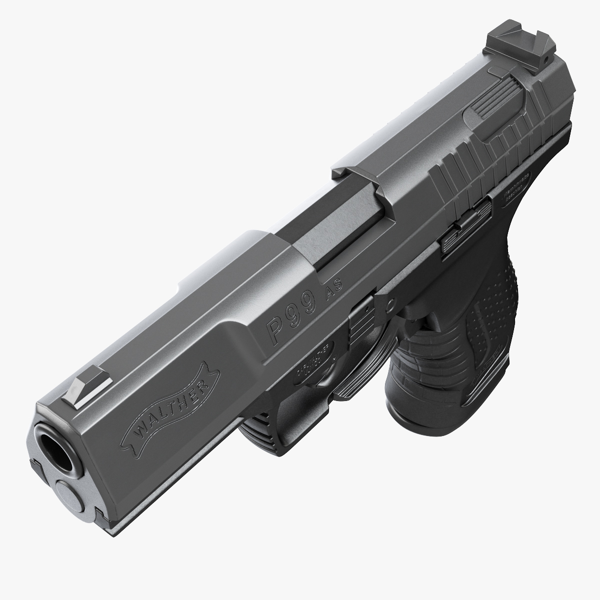 3d model gun walther p99