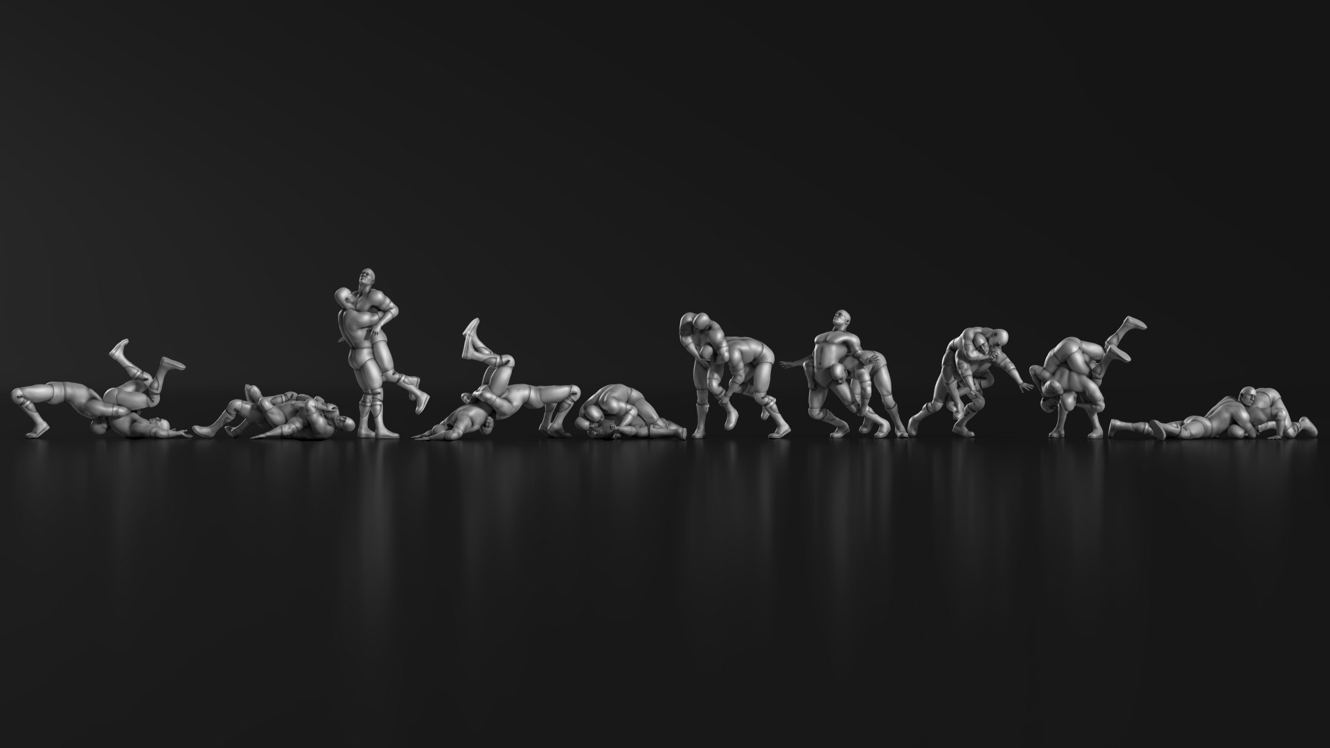 Wrestler 02 3D Model - TurboSquid 1955117