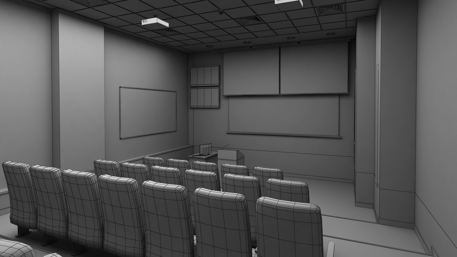 3d Presentation Room Auditorium