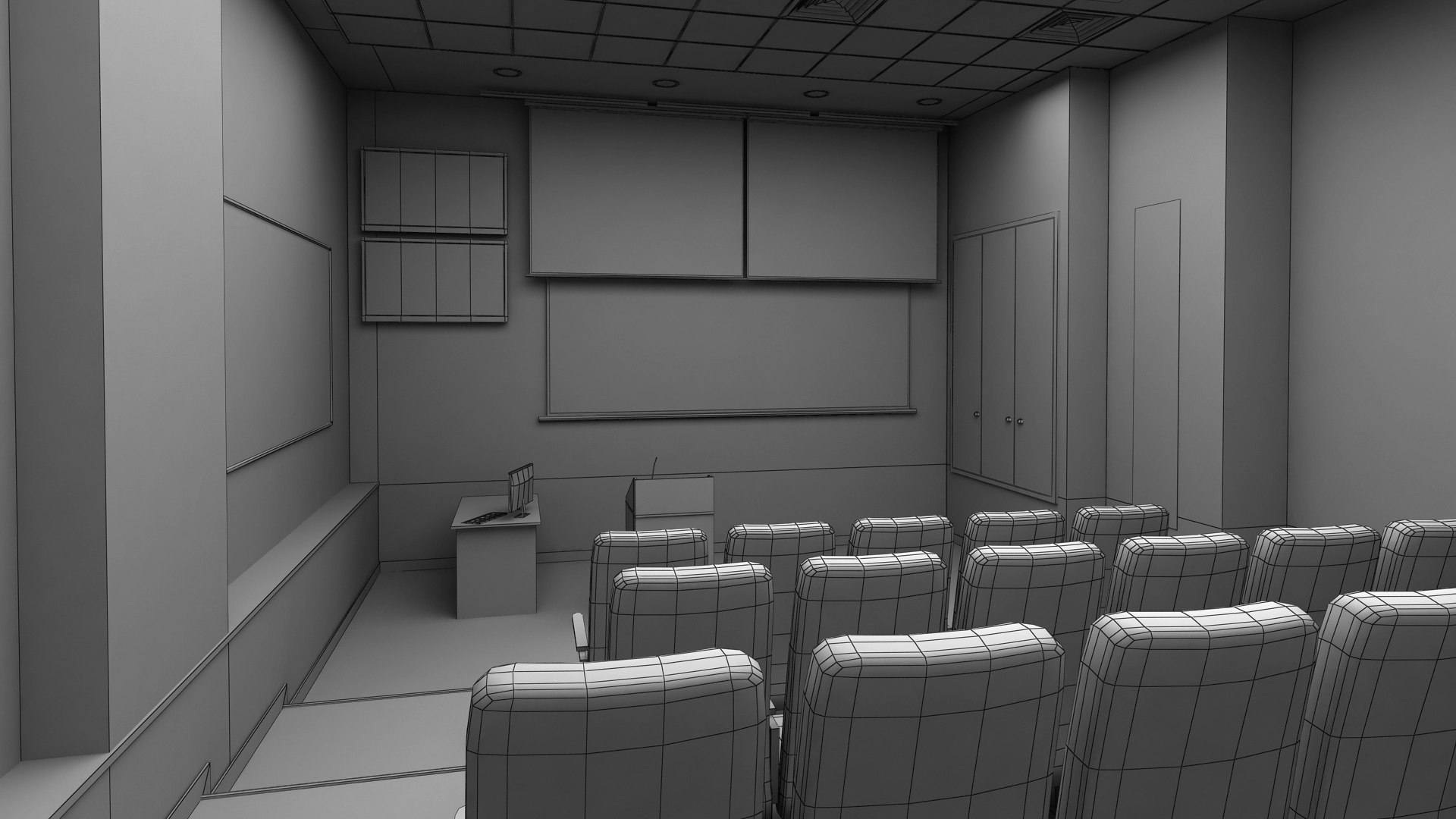 3d Presentation Room Auditorium