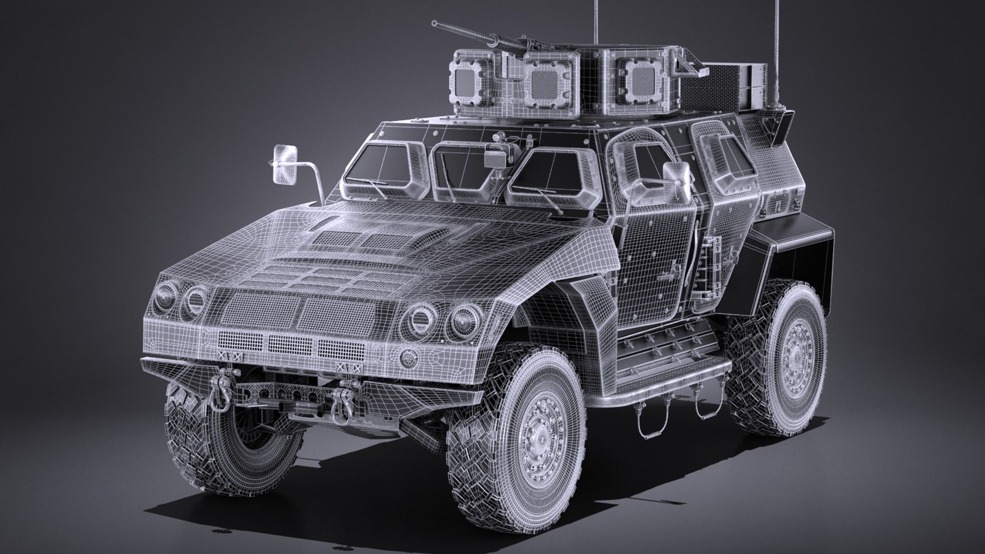 3d Model Jltv Tactical Army