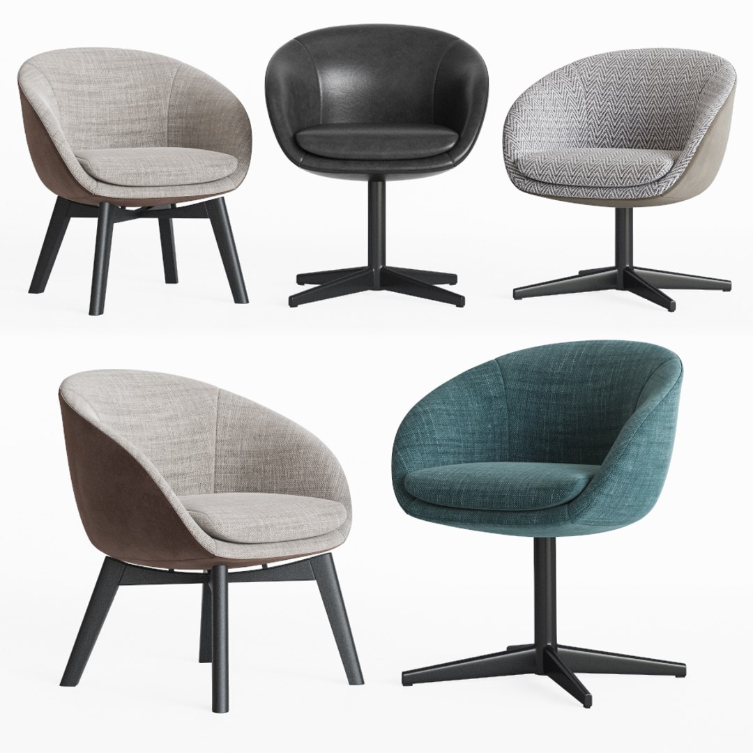 Minotti Russell Little Lounge 3D Model - TurboSquid 1492358