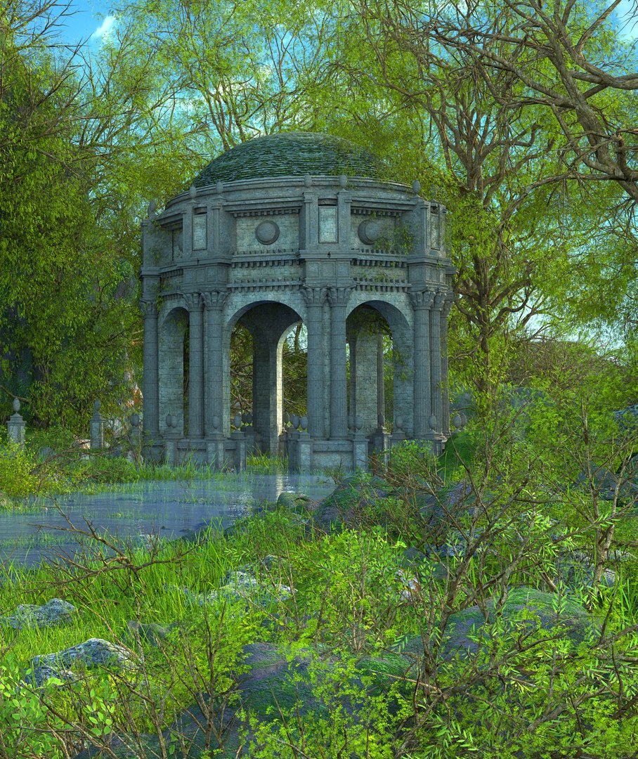 3D Fantasy Lost DomeTemple Model - TurboSquid 1751506