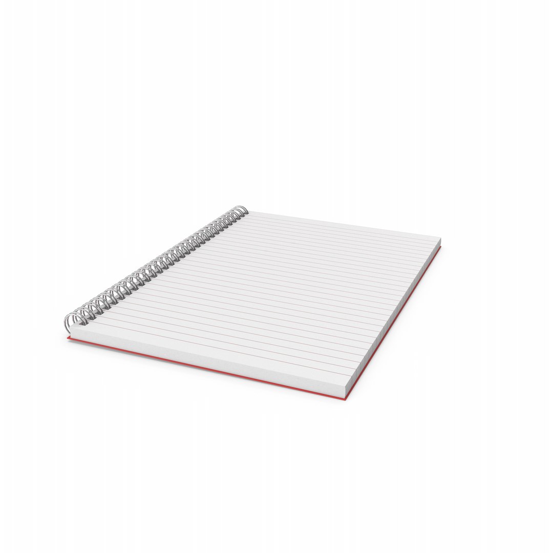 3D Model Spiral Notepad - TurboSquid 1848341