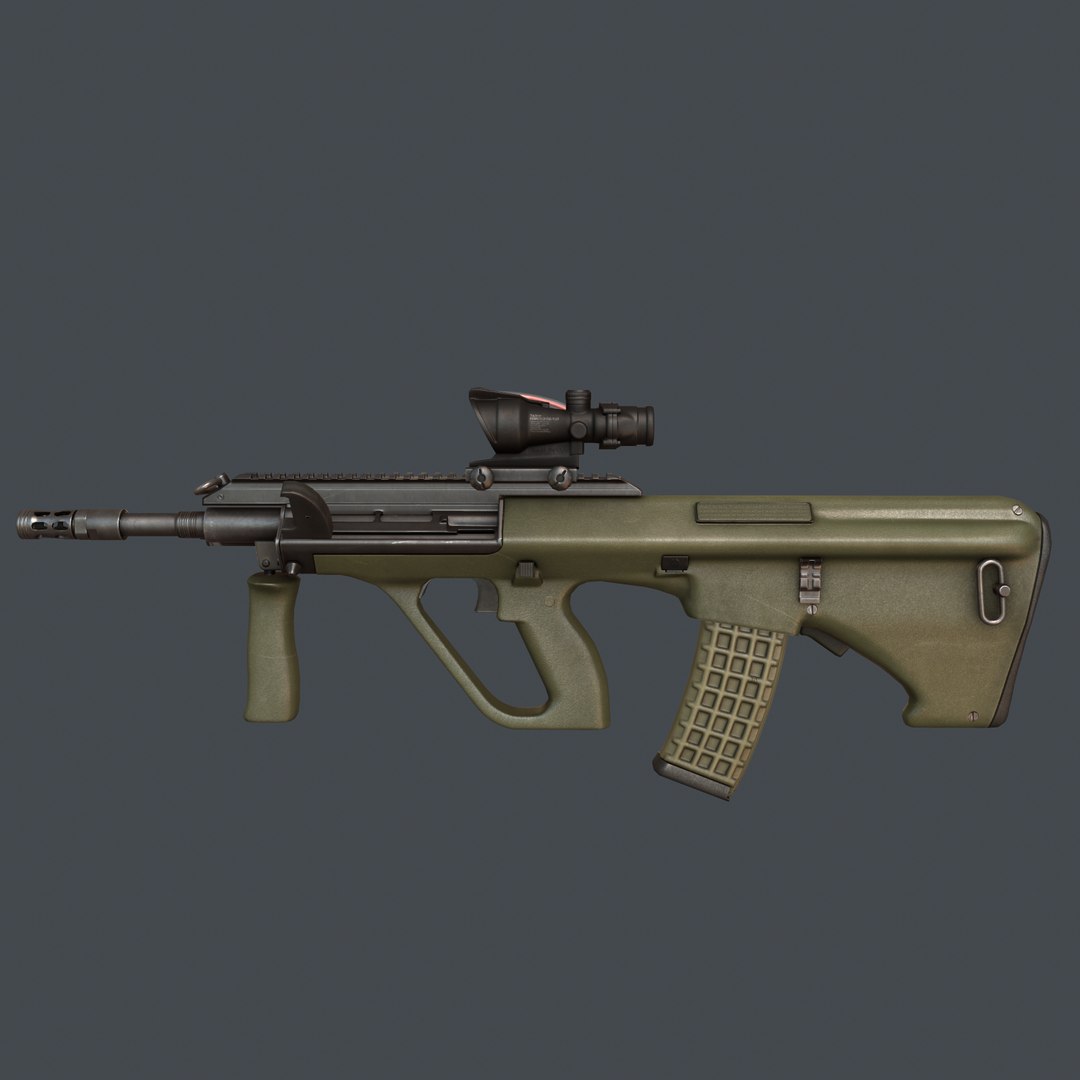 Aug A3 Rifle 3d Model
