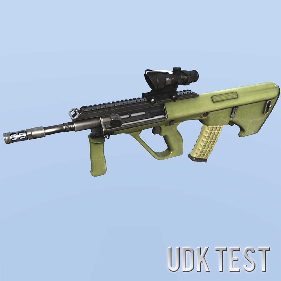 aug a3 rifle 3d model