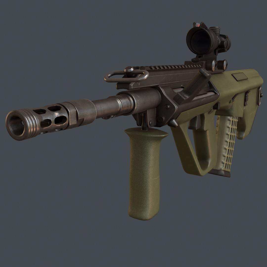 aug a3 rifle 3d model