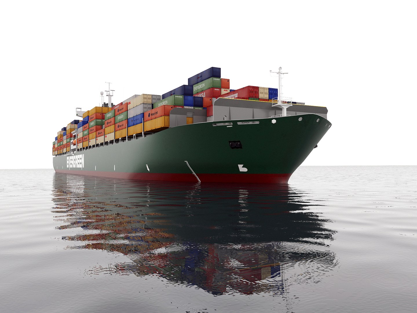 Cargo Container Ship 300m 3D Model - TurboSquid 2281989