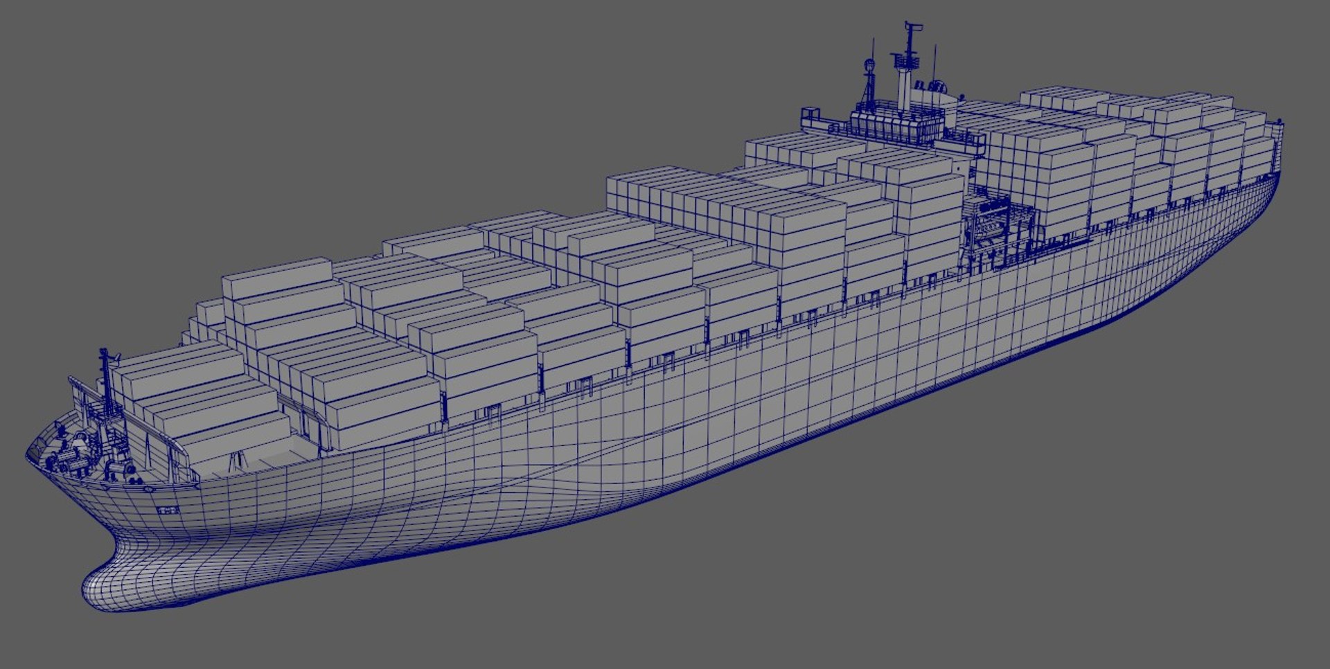 Cargo Container Ship 300m 3D Model - TurboSquid 2281989