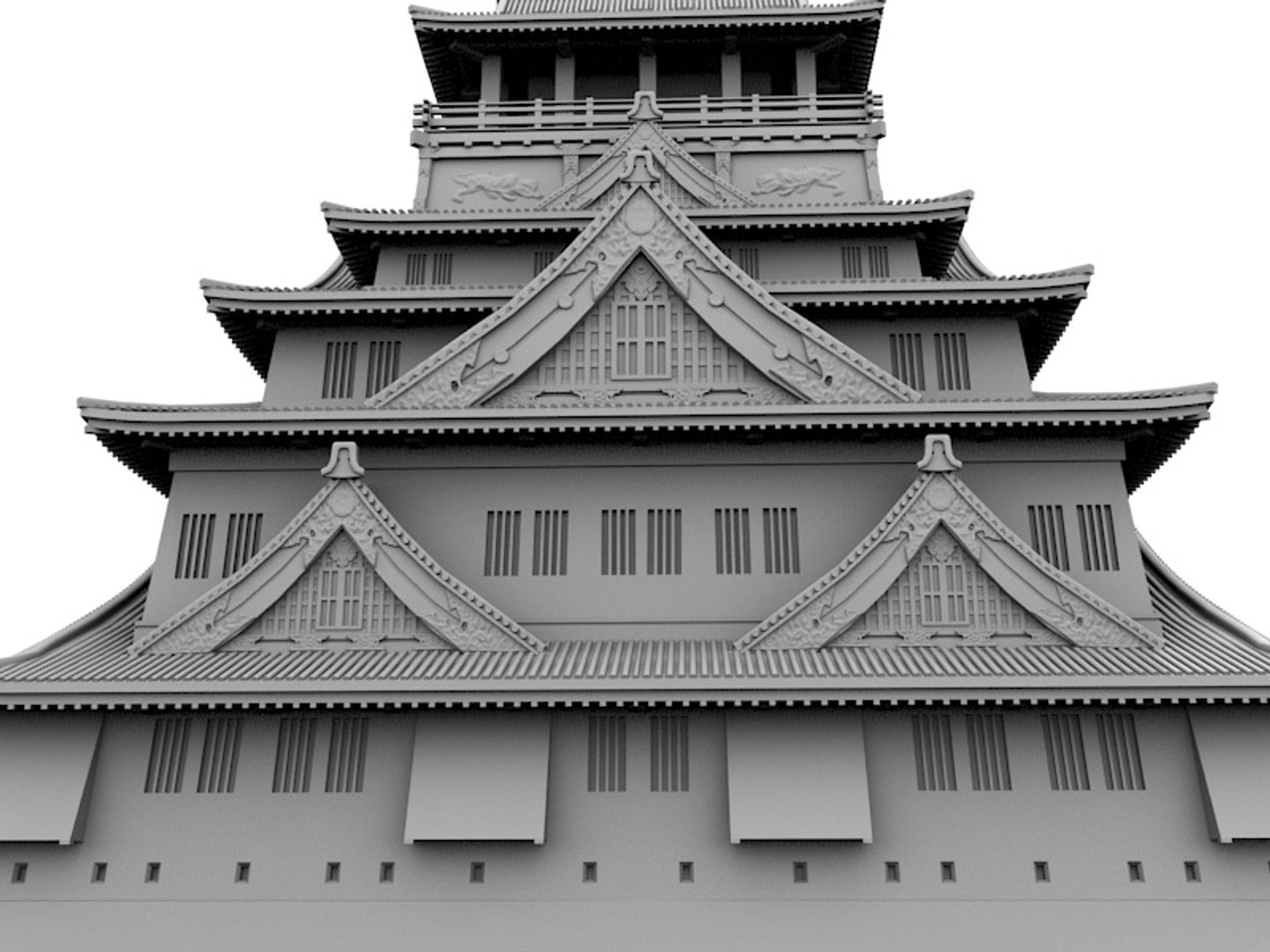 3d Model Osaka Castle