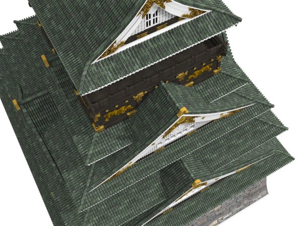 3d model osaka castle