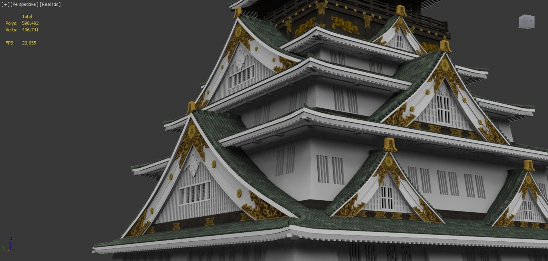 3d Model Osaka Castle