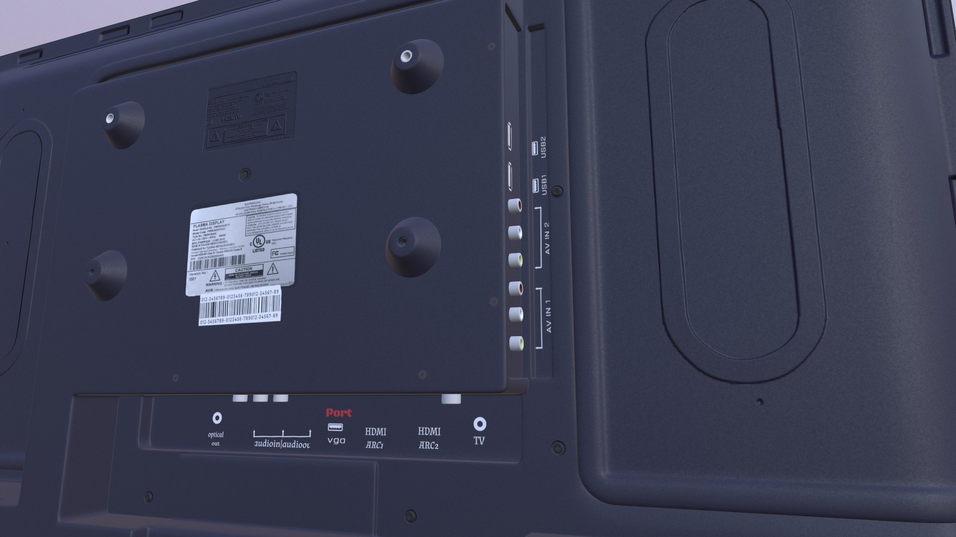 PLASMA Display 3D Model - TurboSquid 2237915