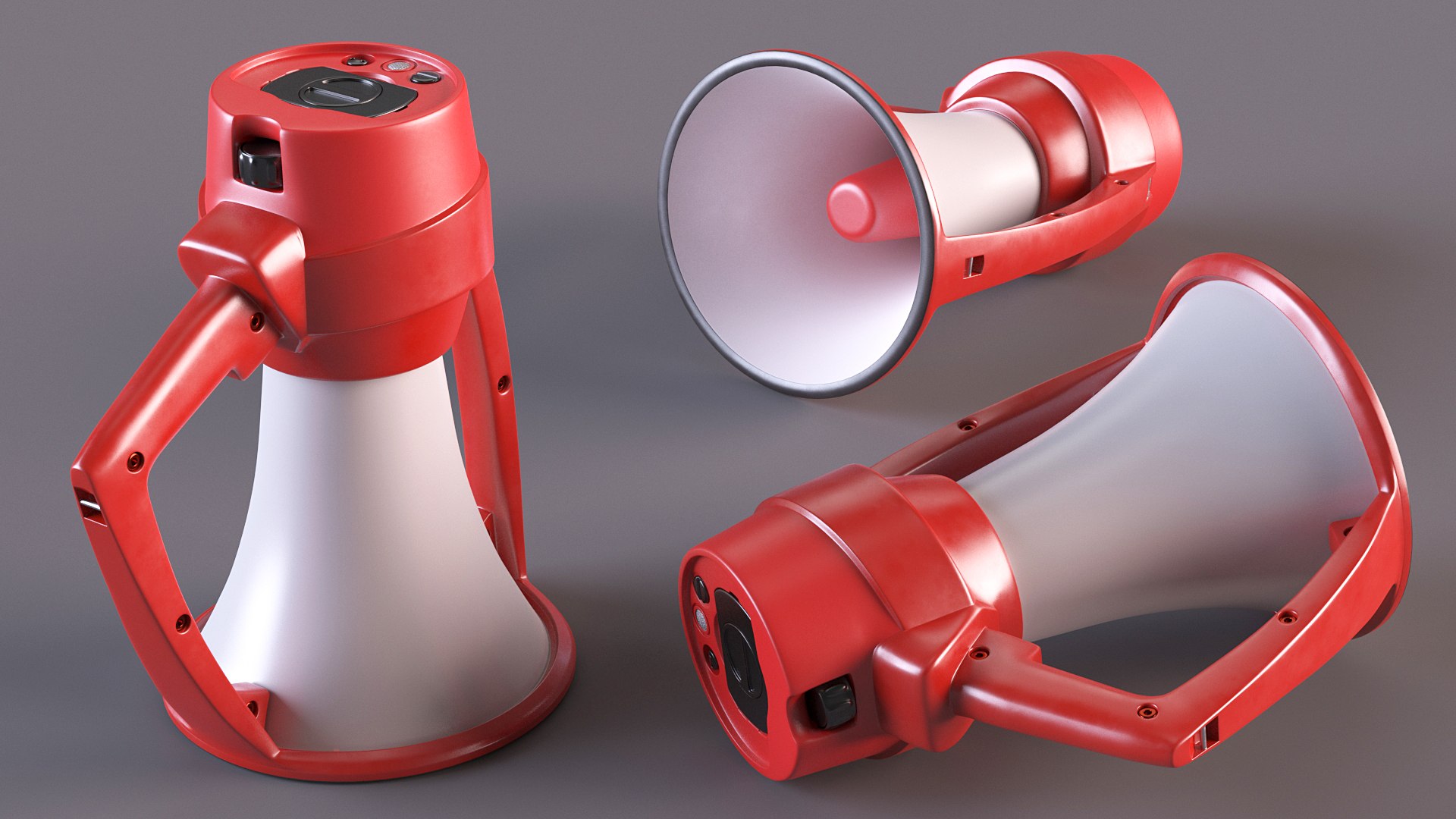 3D electric handheld waterproof megaphone - TurboSquid 1631527