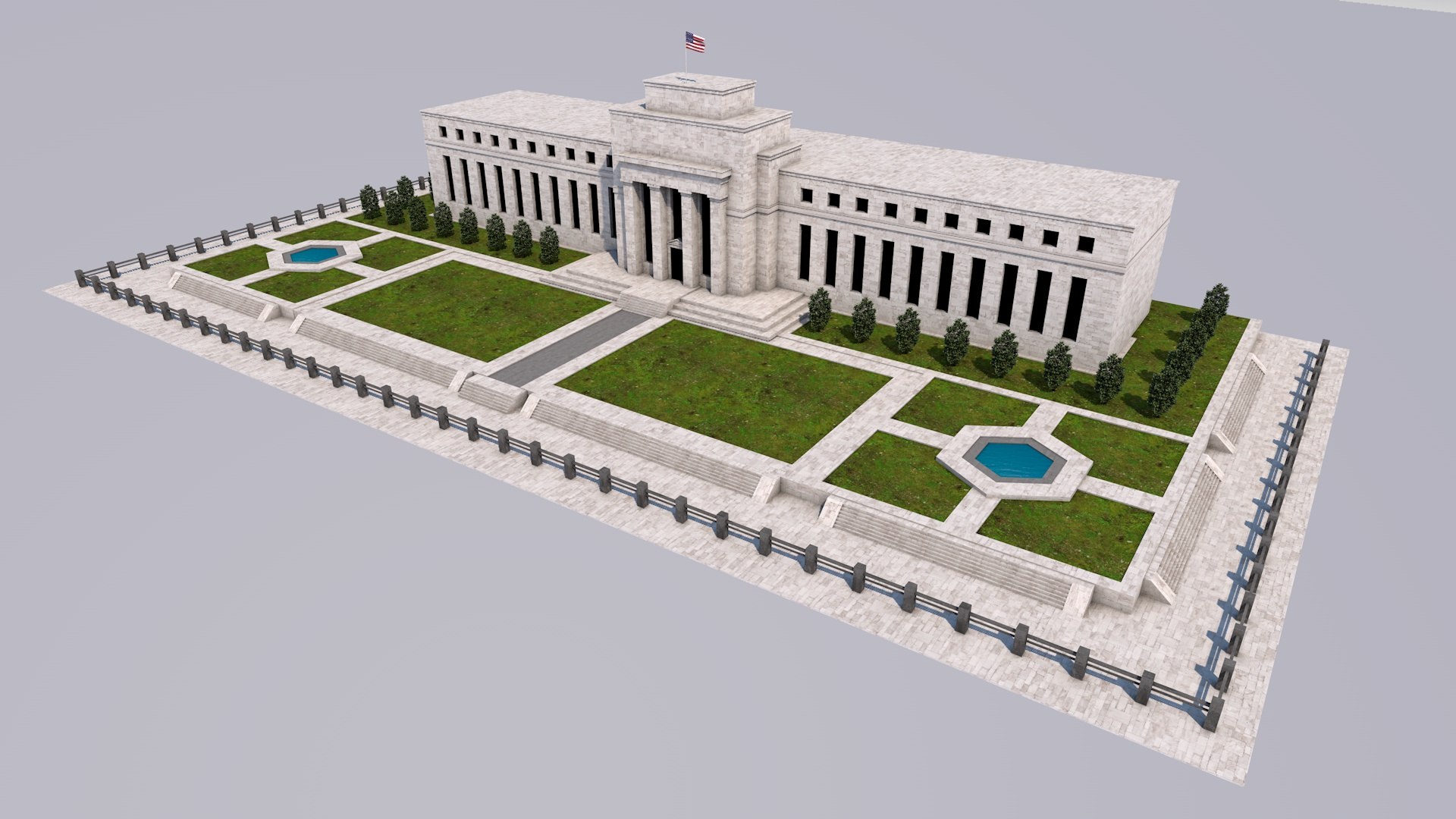 3D Federal Reserve Board Model - TurboSquid 1987623