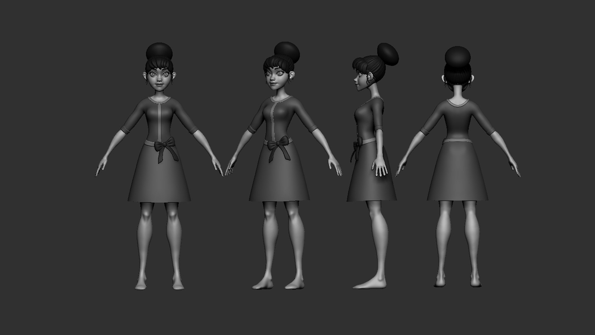 Body Basemesh - Stylized Female 3D Model 3D Model - TurboSquid 1859933