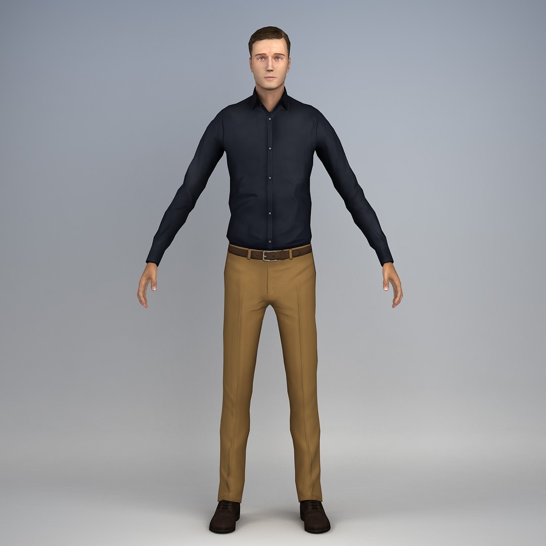 3ds Max Man Character People
