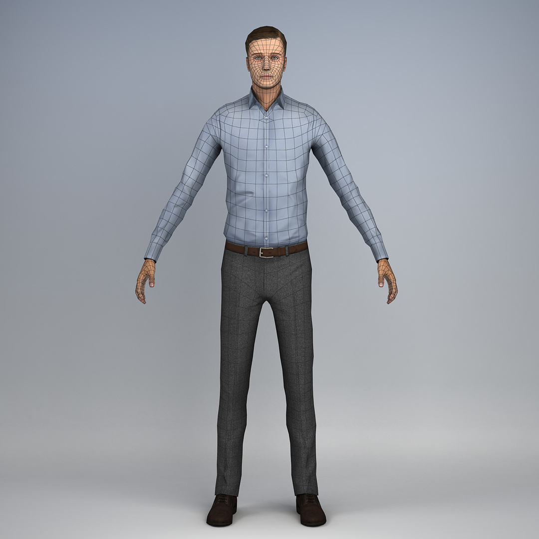 3ds Max Man Character People