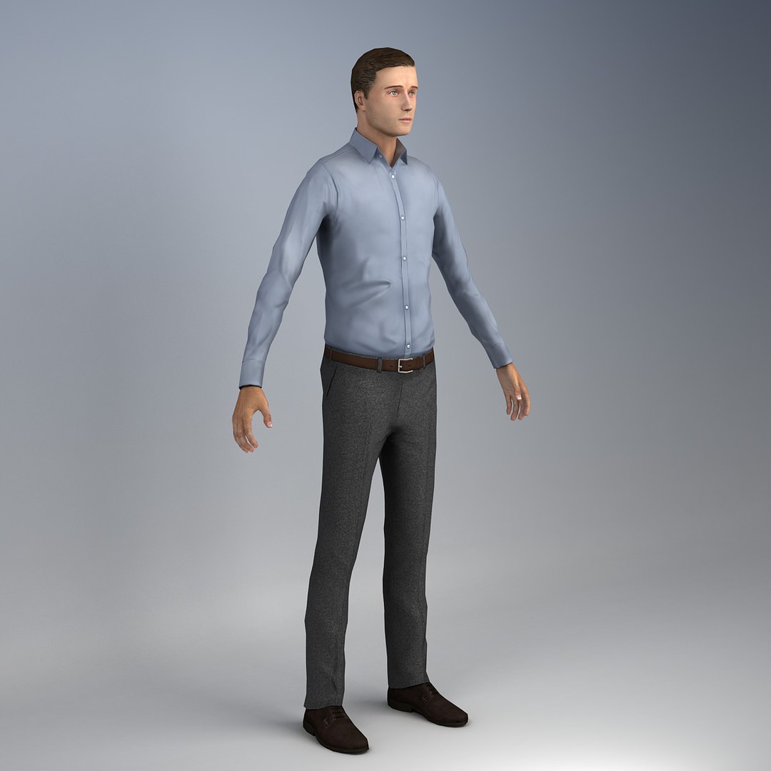 3ds Max Man Character People