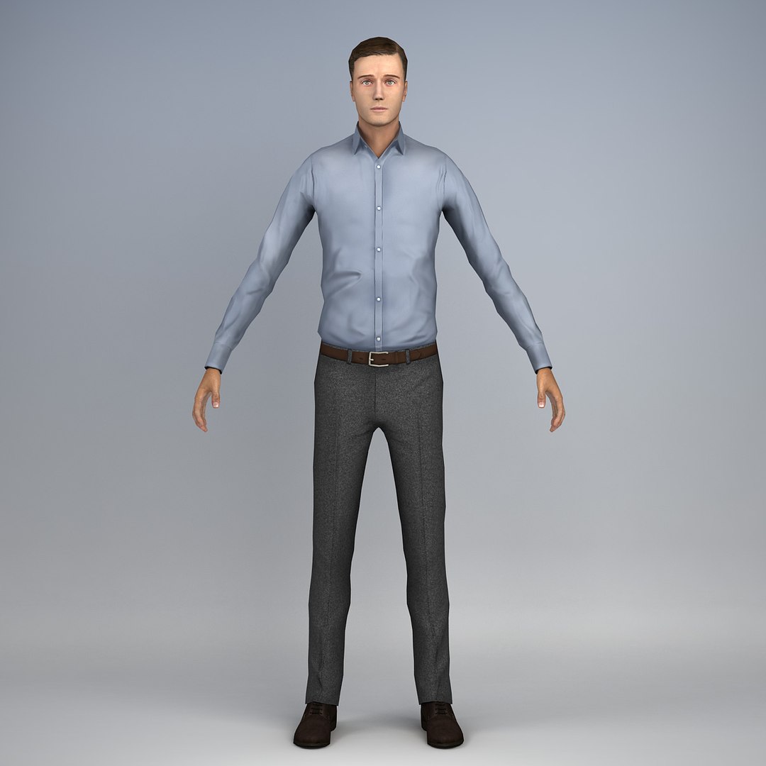 3ds Max Man Character People
