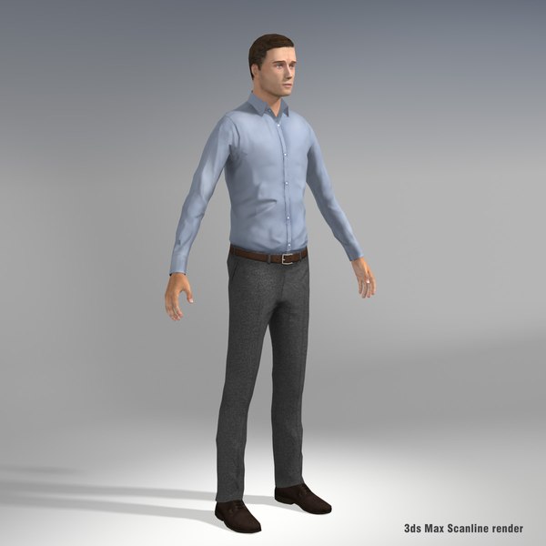 3ds max man character people