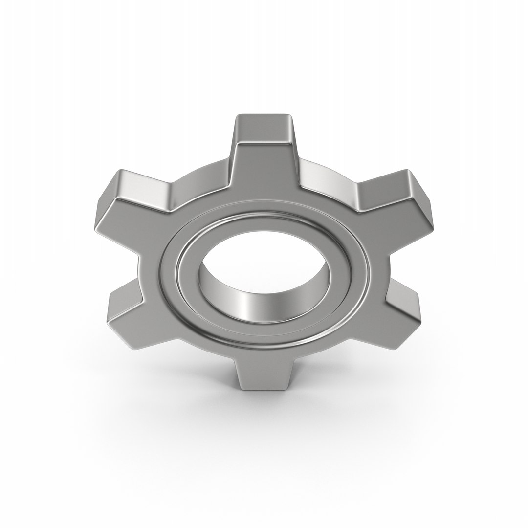 Silver Gear 3D Model - TurboSquid 1958638