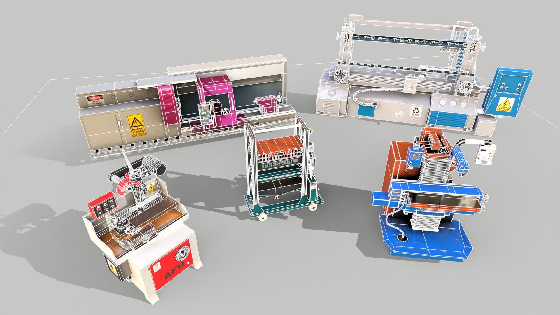 Machines Industry II 3D Model - TurboSquid 2105009