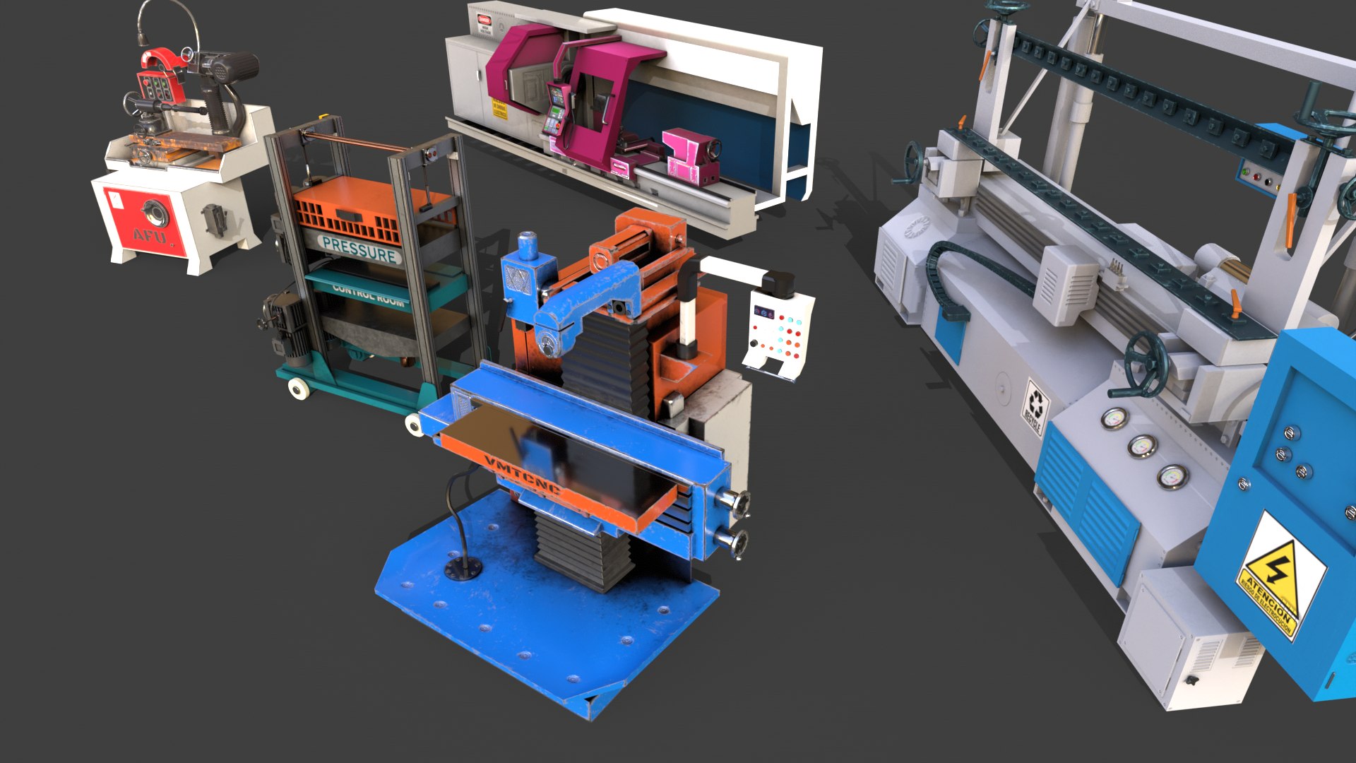 Machines Industry II 3D Model - TurboSquid 2105009