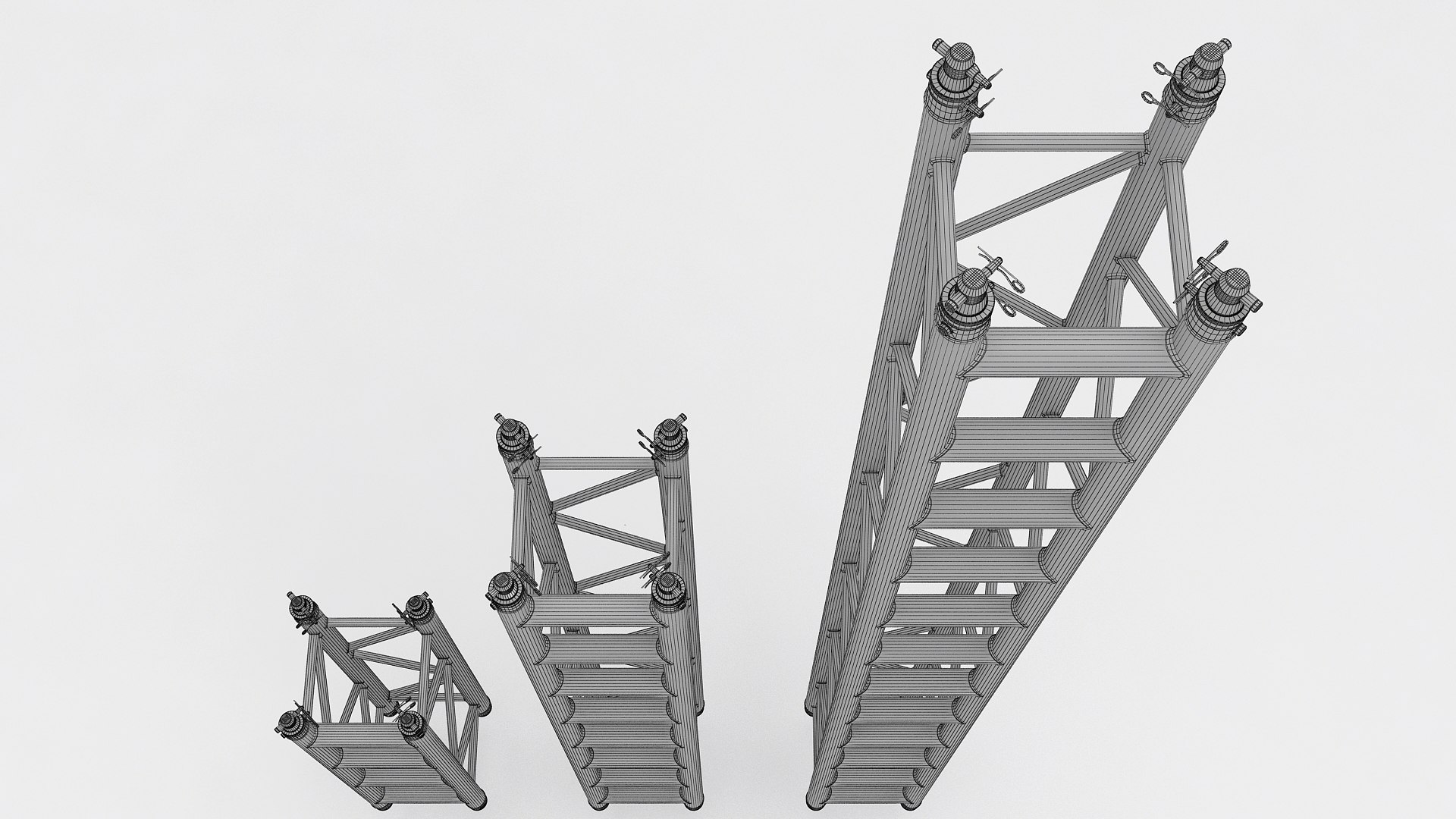 3D Truss Frame Architecture - TurboSquid 1475381